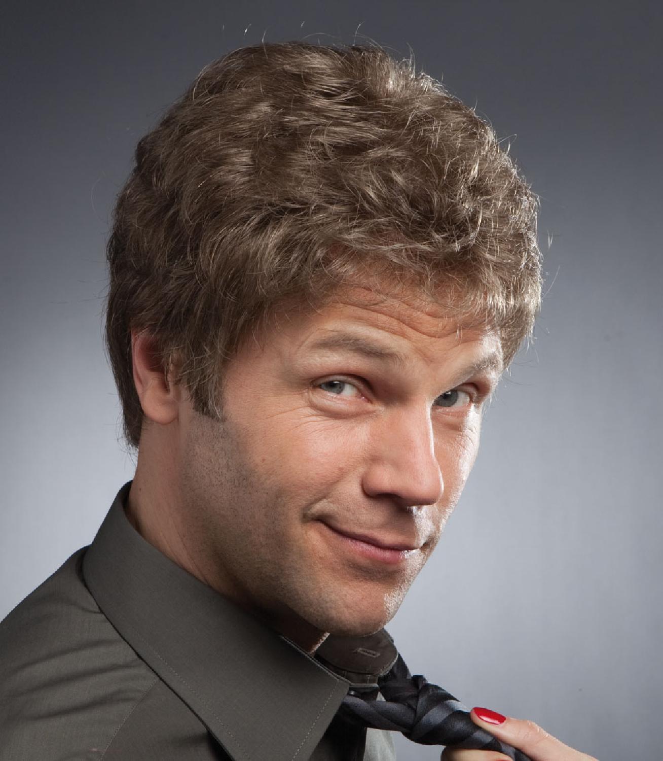 Men Wigs UK, 100% Hand Tied Remy Human Short Straight Men Wigs UK